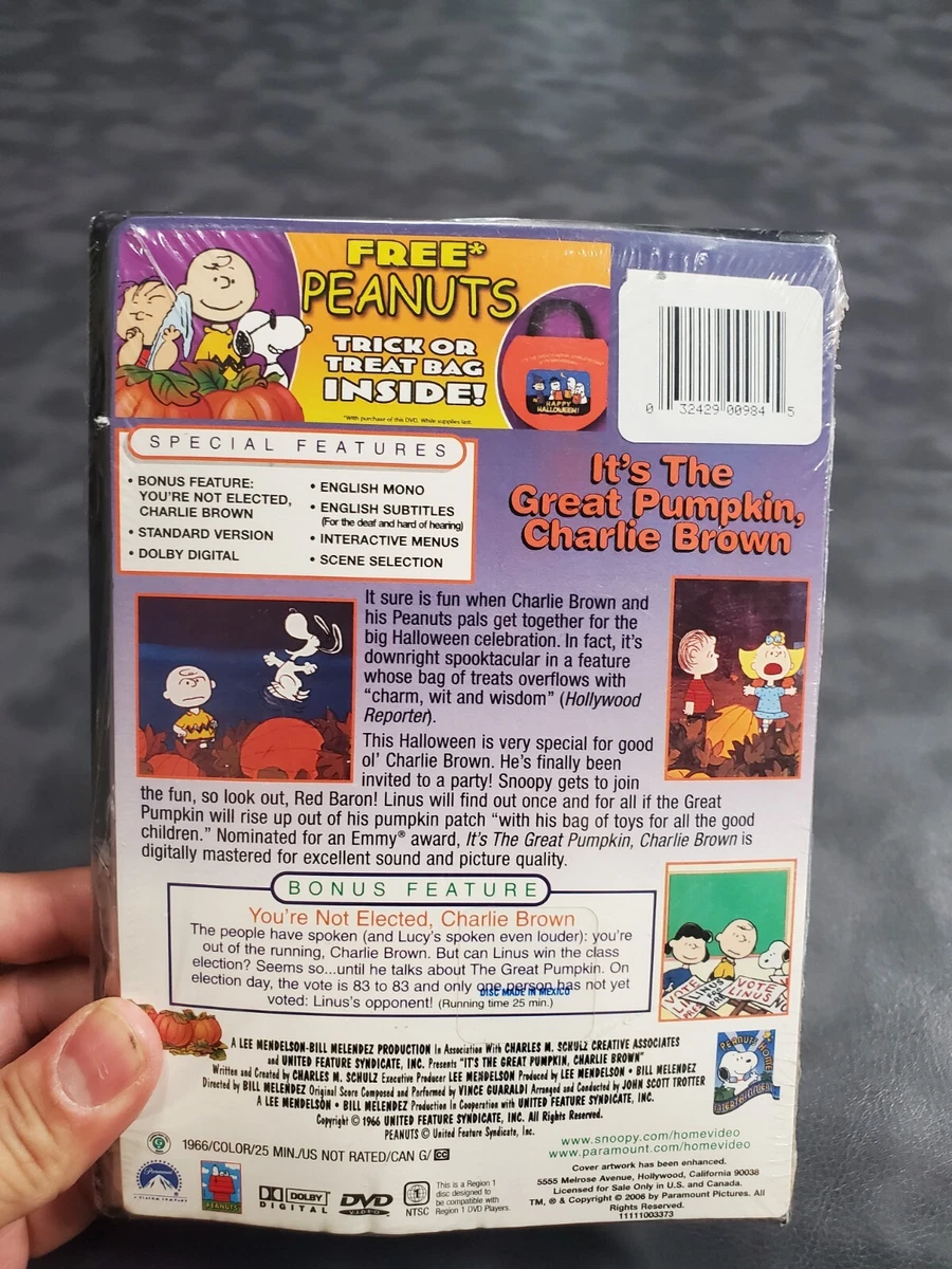 Its The Great Pumpkin Charlie Brown Dvd Ebay