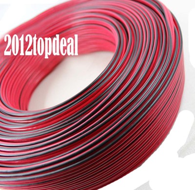 2Pin Extension Red Black Wire Cable Cord for 3528 5050 5630 LED Strip ...