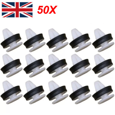 50x Side Moulding Door Body Trim Panel Clips for Ford Transit Custom ...