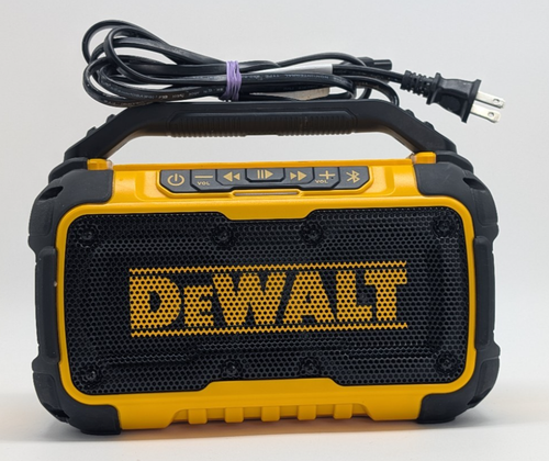 DeWalt DCR010 Bluetooth Jobsite Speaker 12V/20V MAX W Powercord - No ...