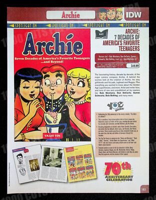 Archie IDW Publishing Comics 2010 Trade Print Magazine Ad Poster ADVERT ...
