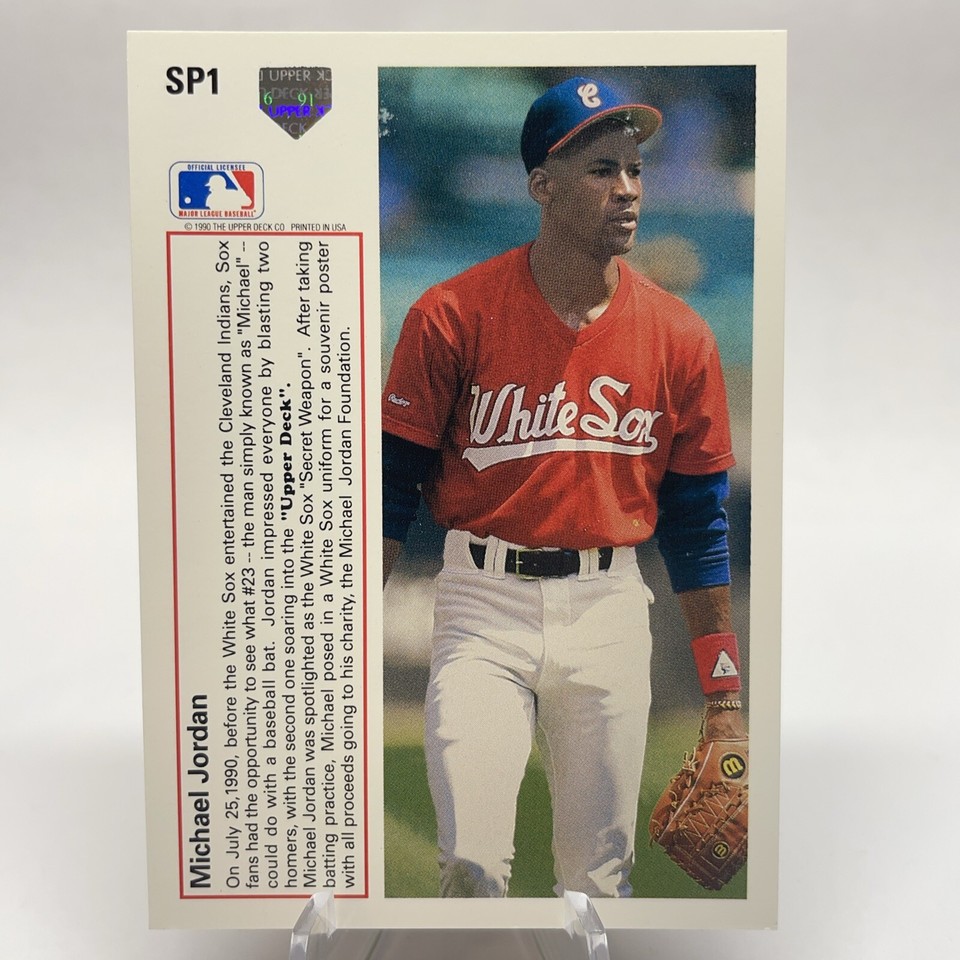 1990 Upper Deck Michael Jordan - Rookie Baseball Card - #SP1 White Sox ...