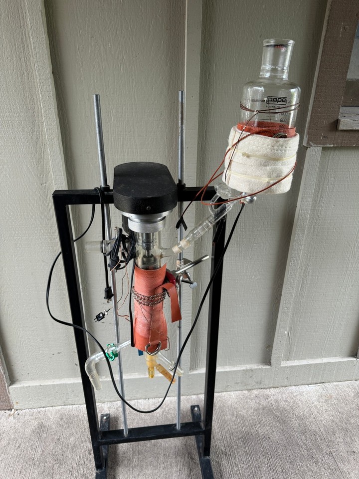 POPE SCIENTIFIC 2” Thin FILM DISTILLATION STILL 1000ml Evaporator Evap ...