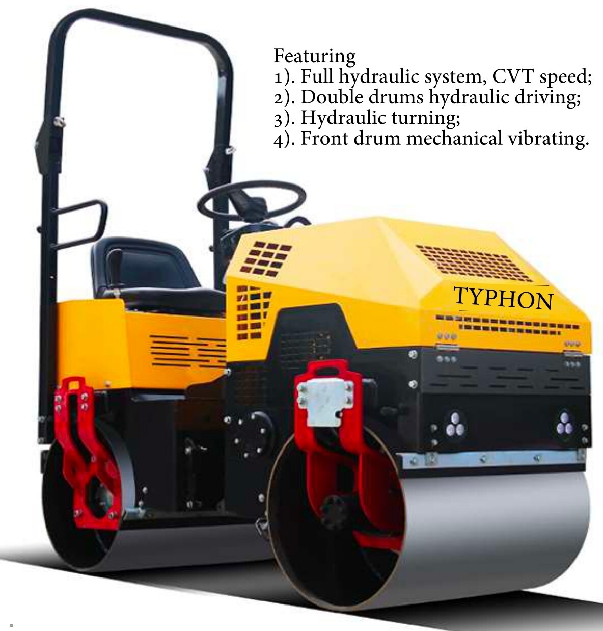 Kubota Typhon Fury 1 Ton Vibratory Compactor Asphalt Roller Road ...