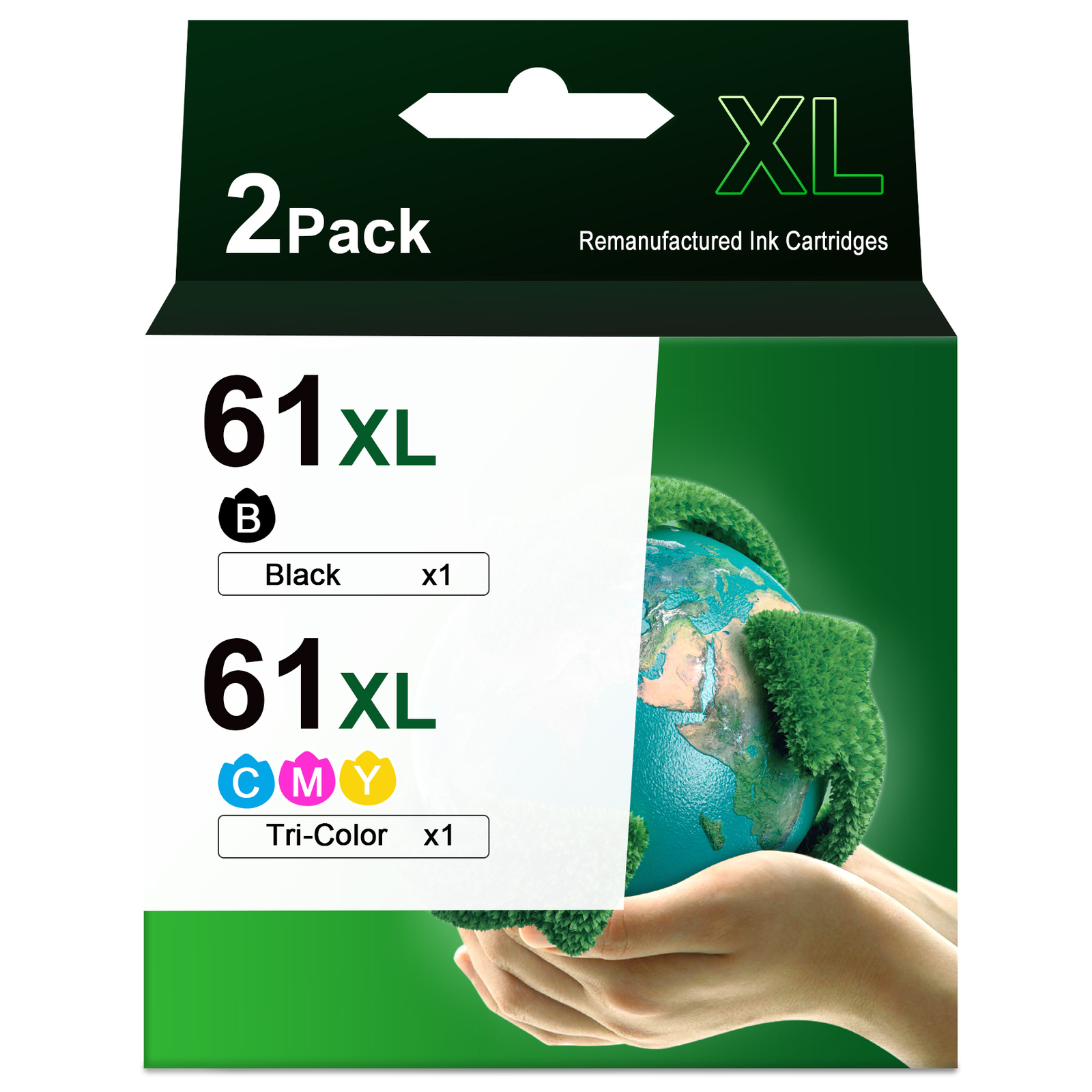 61XL Black Color Ink replacement for HP 61XL ENVY 4500 4501 5530 5531 ...