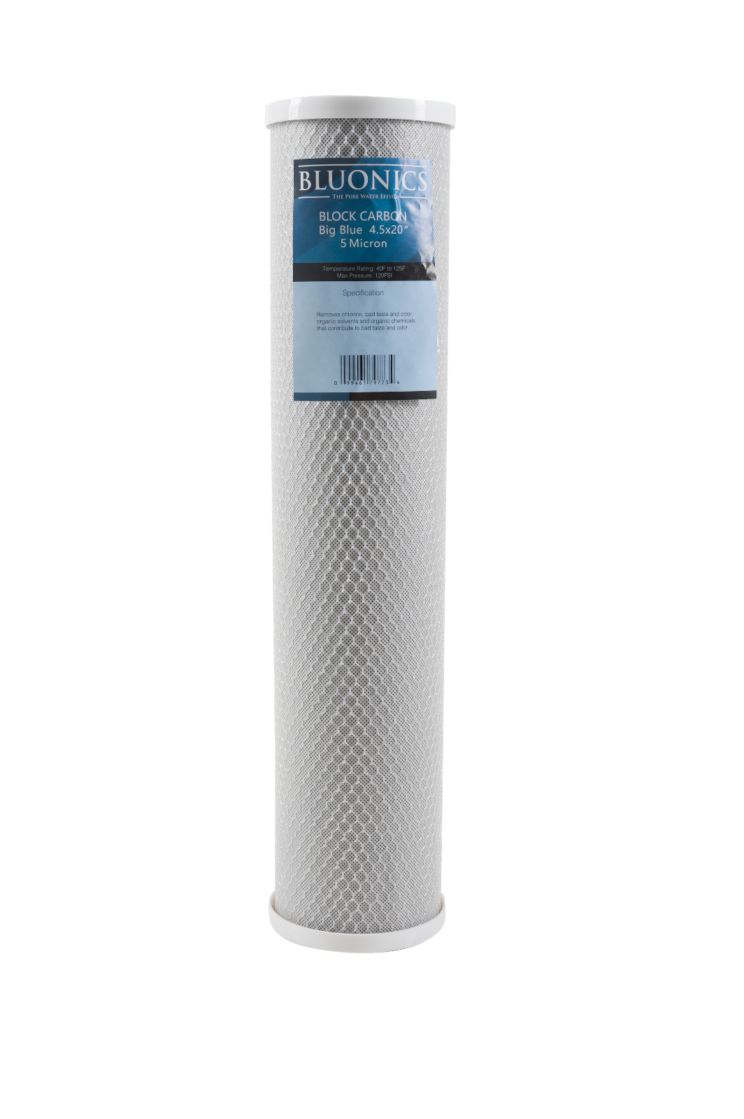 BLUONICS 20" Whole House Water Filter w/ Carbon Block Cartridge BLUE ...