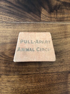 Vintage 1920’s Wooden Circus Animals Pull-Apart Circus Mitchell & Reeve ...