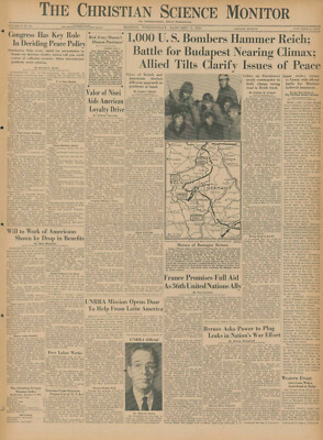 January 3, 1945 WWII Original Birthday Int. Newspaper - BATTLE FOR ...