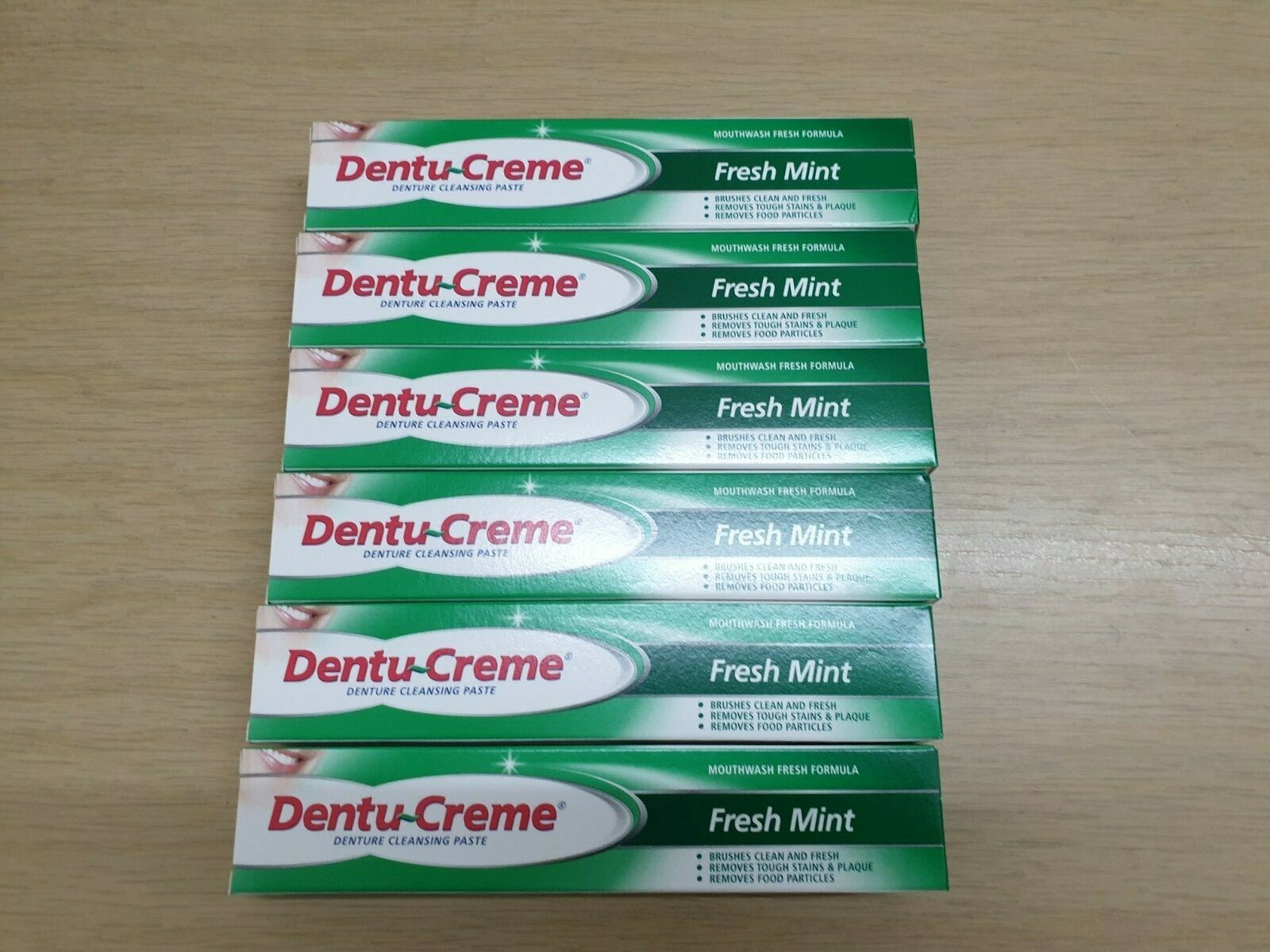 Dentu-Creme Denture Cleansing Paste Fresh Mint 75ML X6 JUST £24.99 ...