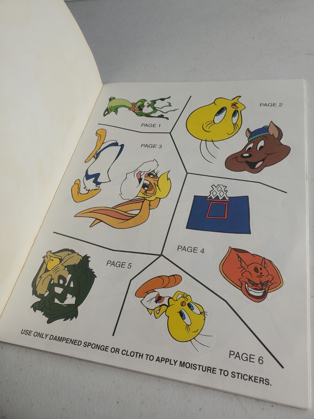 Space Jam Landoll's Secret Stuff Complete Sticker Book 1996 Michael ...