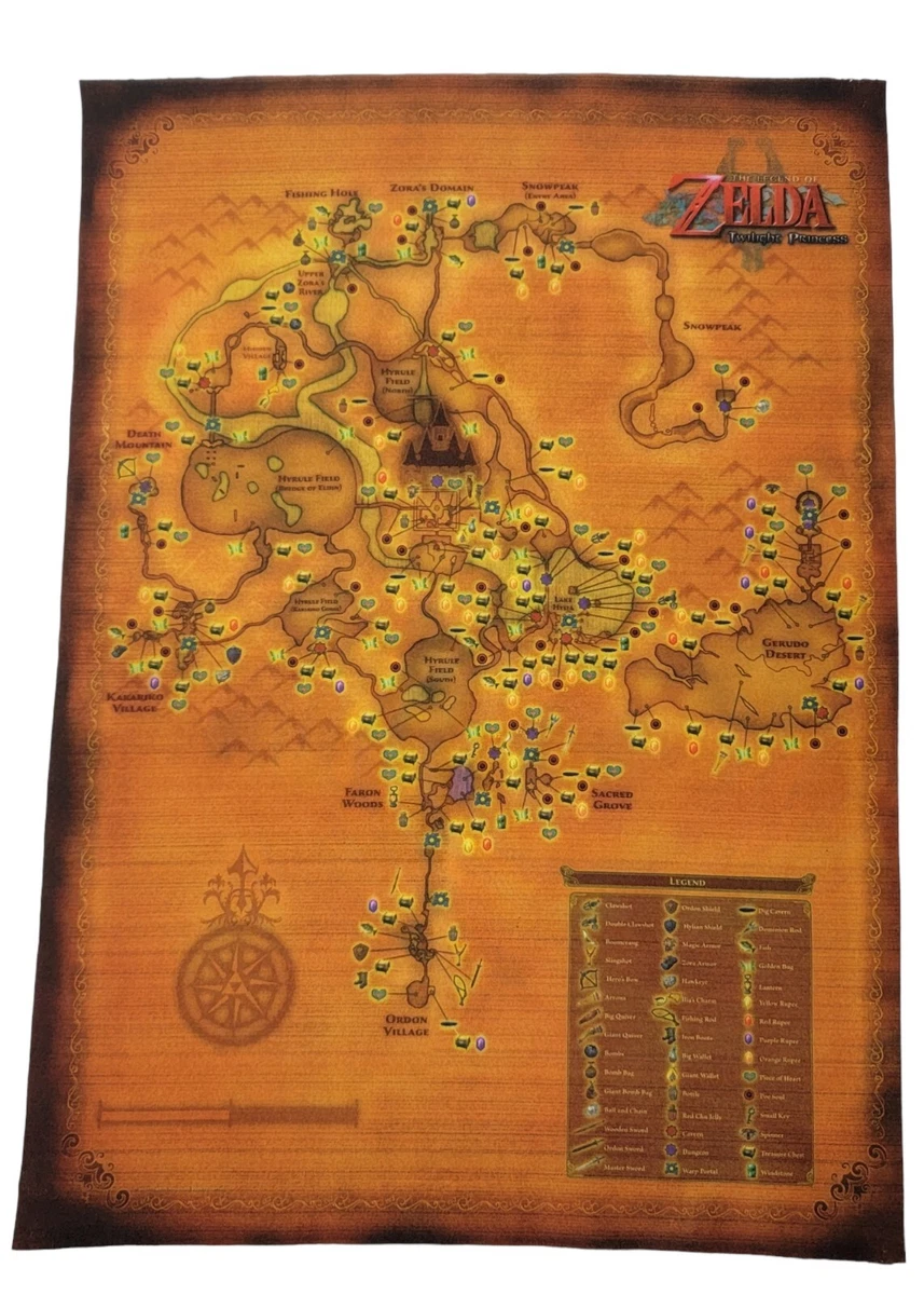 Hyrule Field Twilight Princess Map