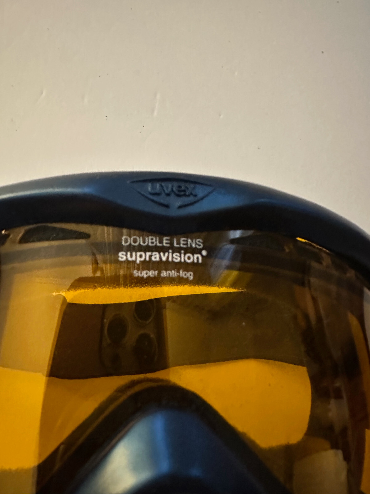 UVEX Double Lens Supravision Super anti Fog yellow lens Snowboard ski ...