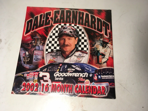 Dale Earnhardt Nascar Driver Calendar 2002 Brand New | eBay