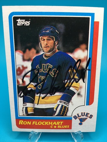 1986 St. Louis Blues Ron Flockhart Autograph Card | eBay