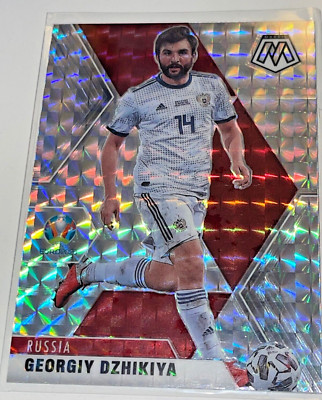 RARE GEORGIY DZHIKIYA SILVER MOSAIC CARD 2020-21 PANINI MOSAIC UEFA ...