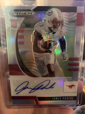 2020 Prizm Draft Picks James Proche Silver Auto | eBay