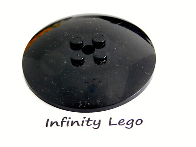 3 LEGO Black Dish Round 6 x 6 Inverted (Radar) Solid Studs (35327 44375 ...