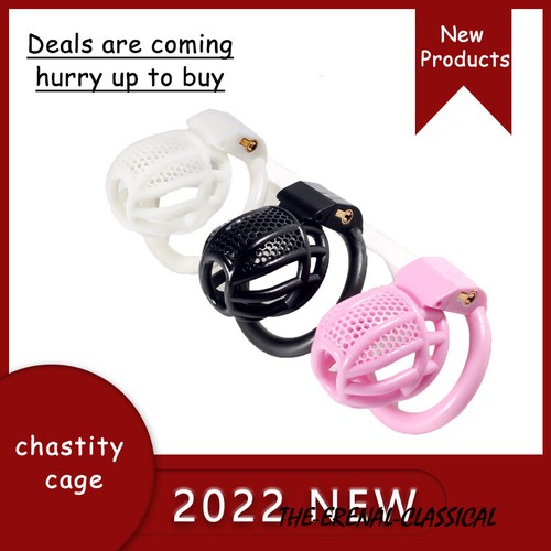 ABS Cages With 4 Ring CBT Slave Gay Cages Mini Sissy Male Chastity ...