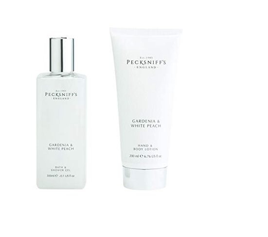 Pecksniff's 2 Pc Set Gardenia & White Peach Shower Gel Hand & Body ...