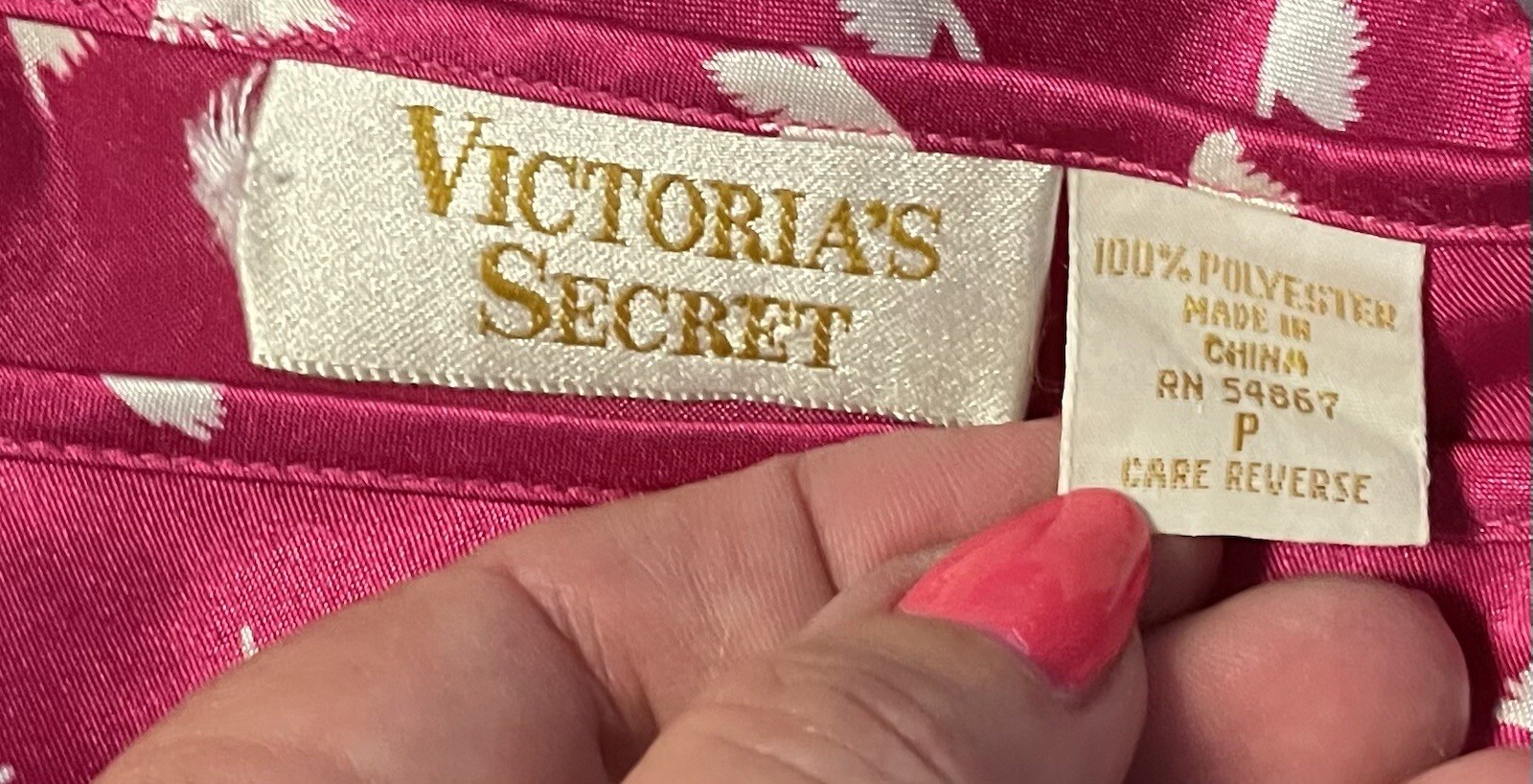 Victoria's Secret Gold Label Pink Shiny Satin Cami Camisole Nightie ...