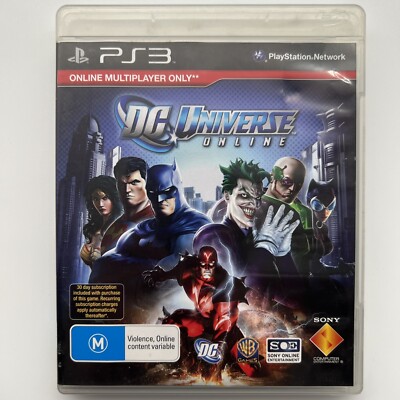 DC Universe Online PS3 PlayStation 3 With Manual *Tested & Working* | eBay