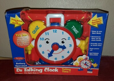 Navystar Electronic Talking Clock Educational Learning/Teaching Time W ...