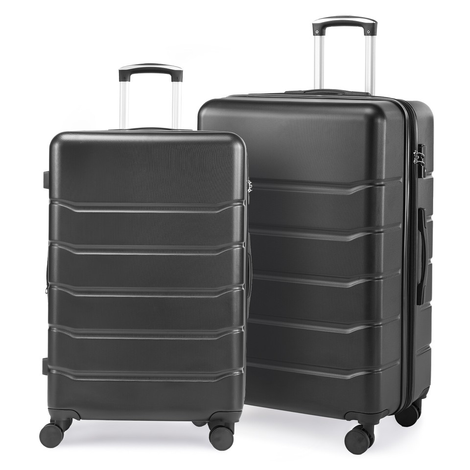 Carry-On Luggage Hard Shell Rolling Suitcase Travel Lightweight with ...