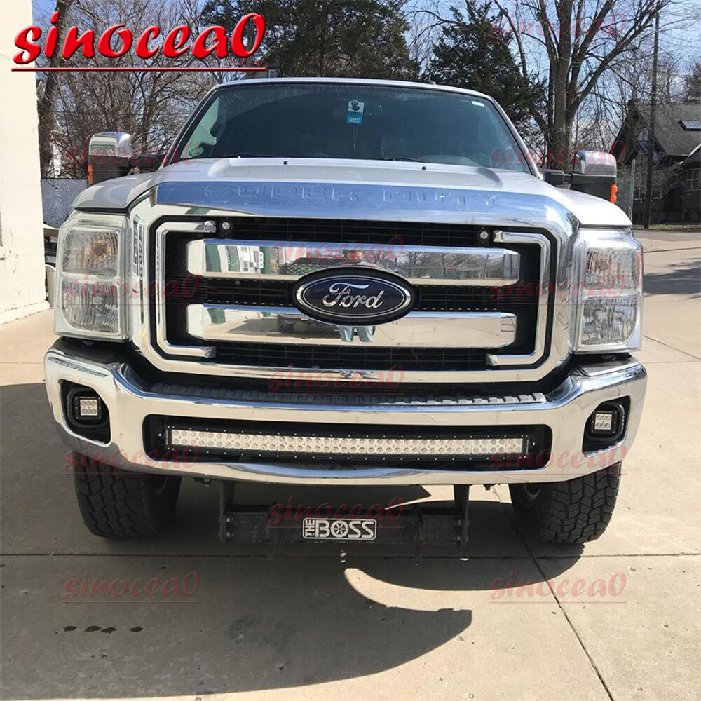 Dual Fog Light Mount Brackets Bumper Holder For Ford F250 F350 F450 ...