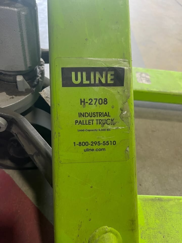 Uline Industrial Pallet Truck H-2708 - 48 x 27", Lime | eBay