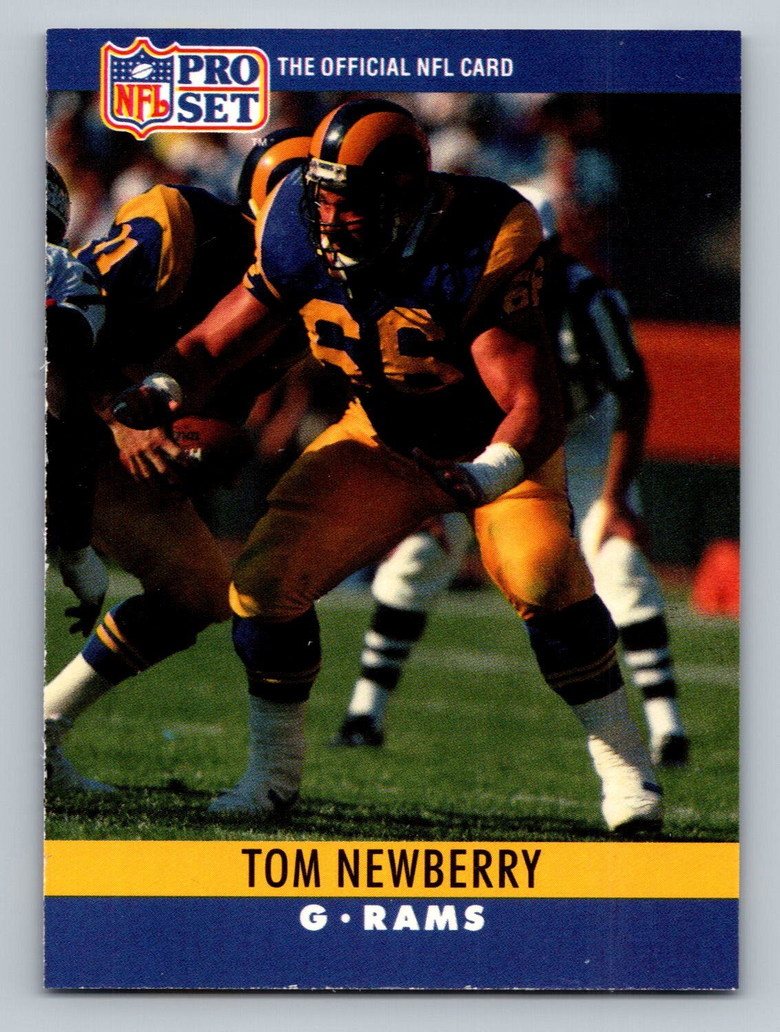 1990 Pro Set #170 Tom Newberry Los Angeles Rams | eBay