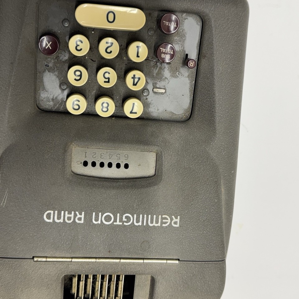 REMINGTON RAND Manual Hand-Crank Adding Machine Calculator Vintage | eBay
