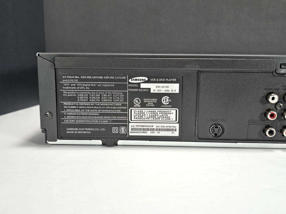 Samsung DVD-V6700 DVD/VCR Combo Player - Tested Working No Remote ...