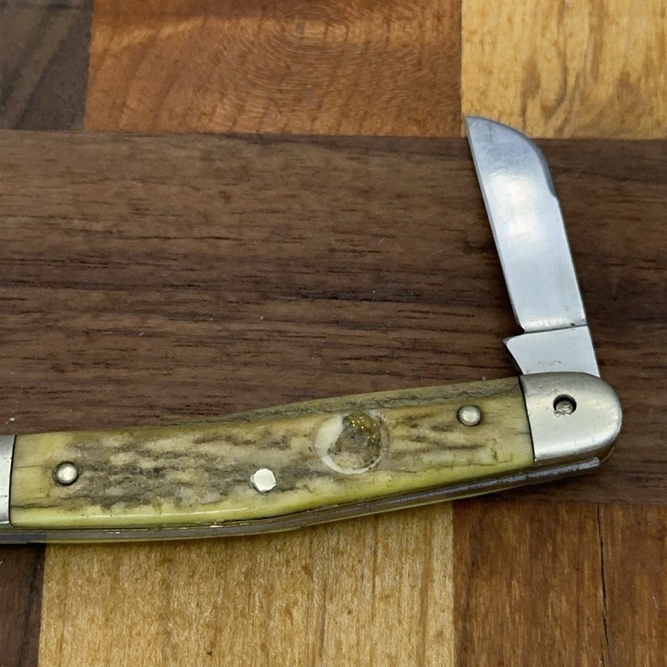 Vtg HEN & ROOSTER BERTHAM Solingen Germany 2‑Blade Trapper Pen Knife ...