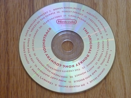 DK Jamz Original Donkey Kong Country Game Soundtrack CD Disc 23T ...