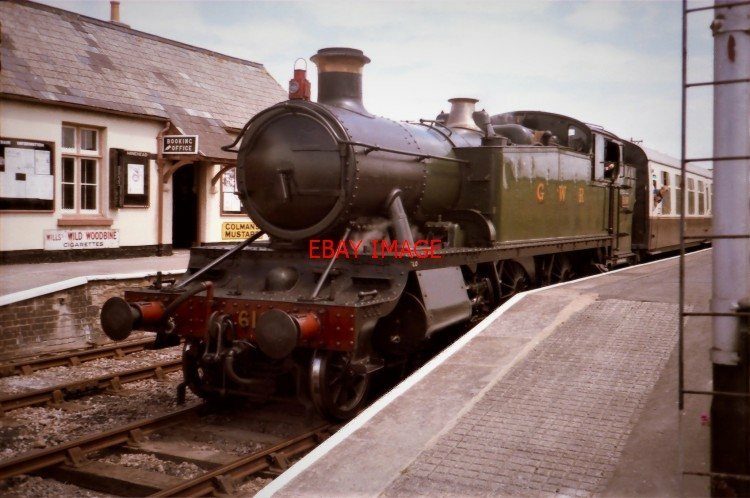 PHOTO EX-GWR 6100 CLASS 2-6-2T 6106 PAUSES AT BLUE ANCHOR WITH A TRAIN ...