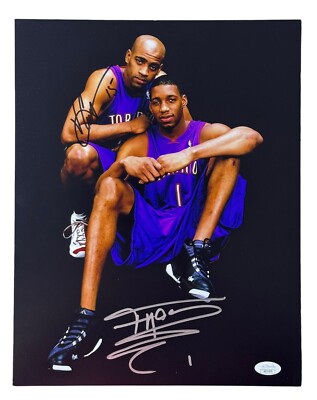 Vince Carter Tracy McGrady Toronto Raptors Signed Photograph 11x14 HOF ...