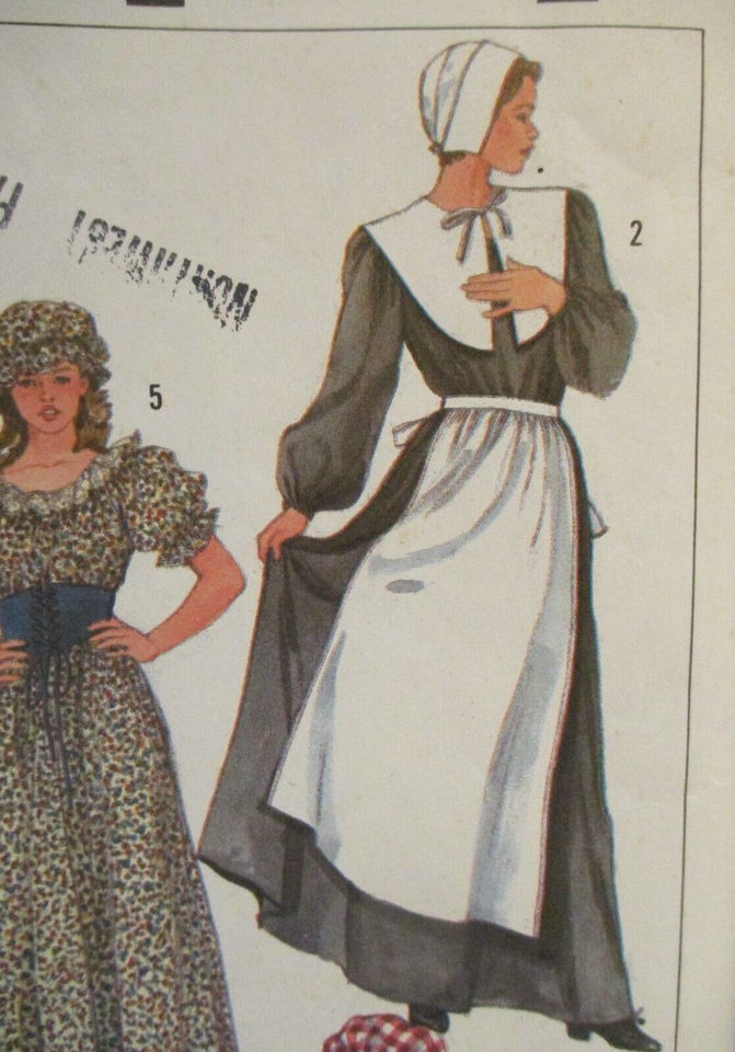 Simplicity Pattern 7650 Girl's Costumes Witch Angel Pilgrim Pioneer ...