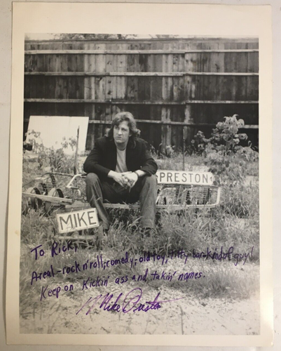 Vintage Autographed 8x10 Photo of Comedian Mike Preston | eBay