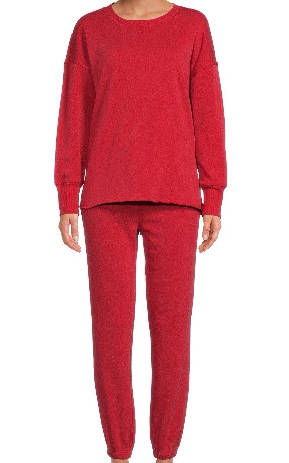 Large Sweatsuit Secret Treasures Rust Pajama Set Jogger Pants ...