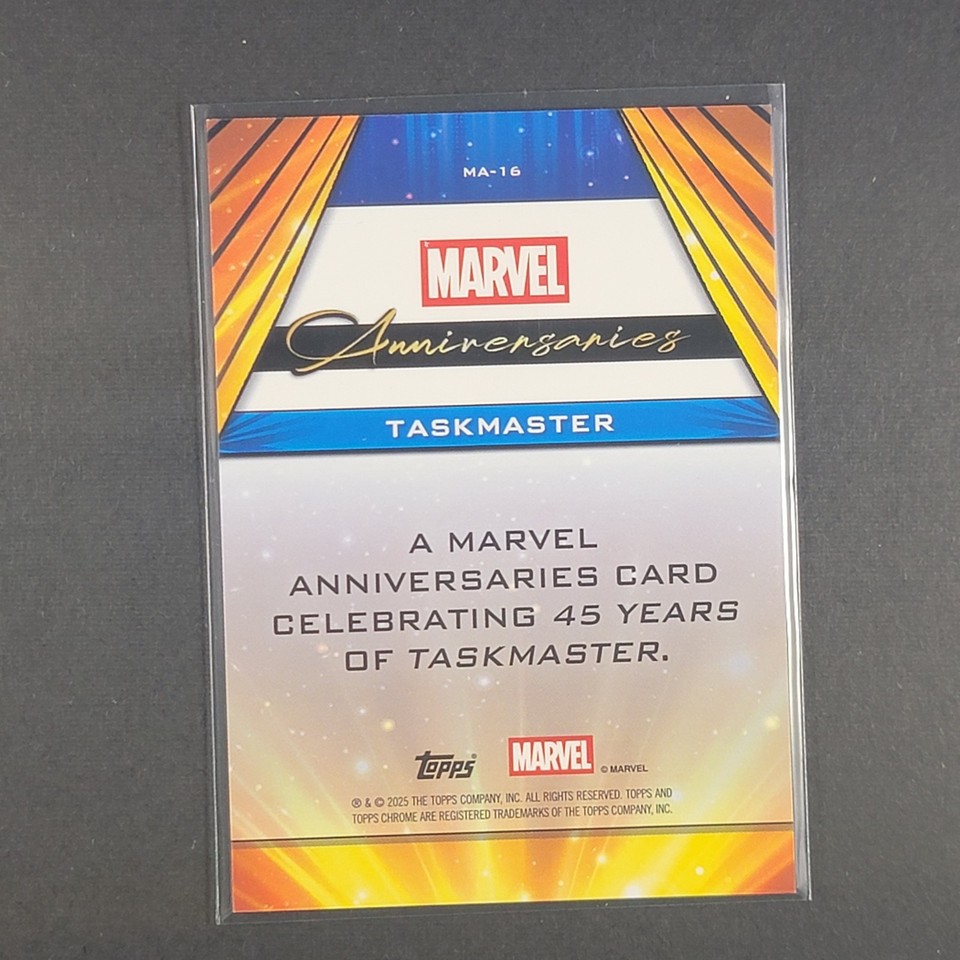 Taskmaster 2025 Topps Chrome Marvel 45th Anniversary Refractor Card- #MA-16 | eBay