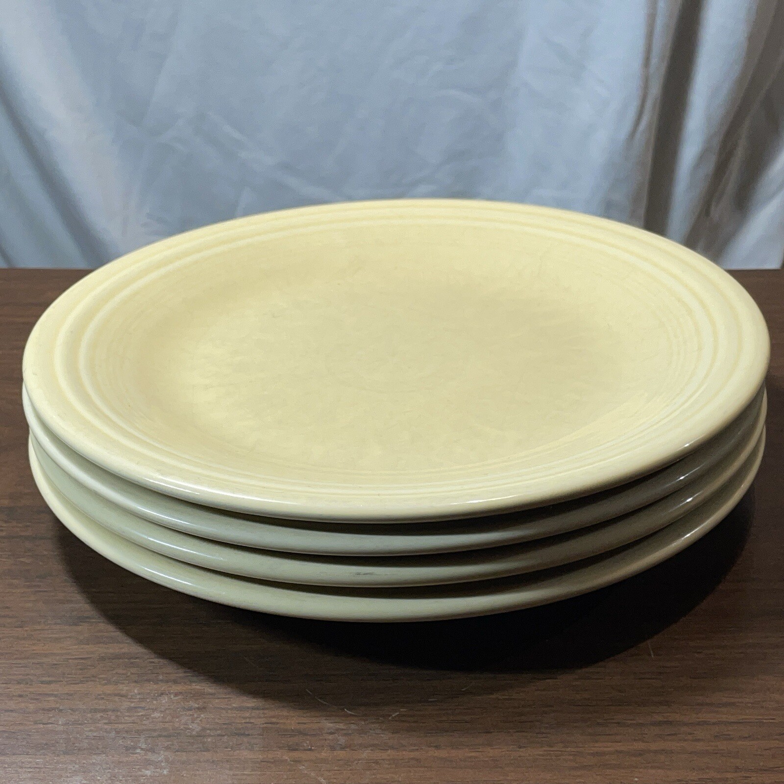 Lot of 4 Fiesta®️ Fiestaware HLC USA Yellow 10.5" Dinner Plates *CLEAN ...