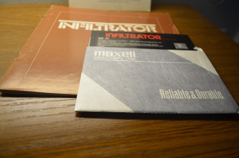 VINTAGE IBM PC 1986 INFILTRATOR BY CHRIS GRAY 5.25" Computer Game ...