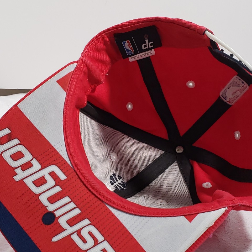 Adidas Washington Wizards Cap Hat Red Snapback NBA 2014 Draft | eBay