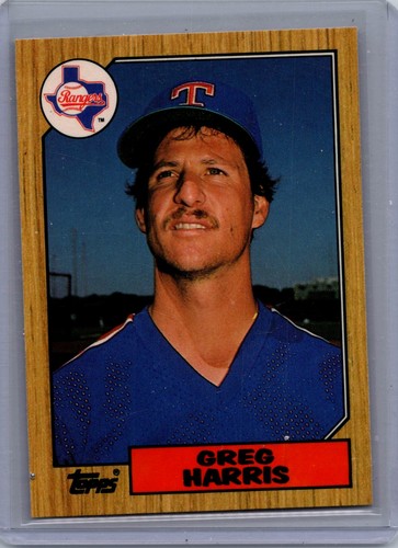 1987 Topps Baseball Card #44 Greg Harris VG | eBay