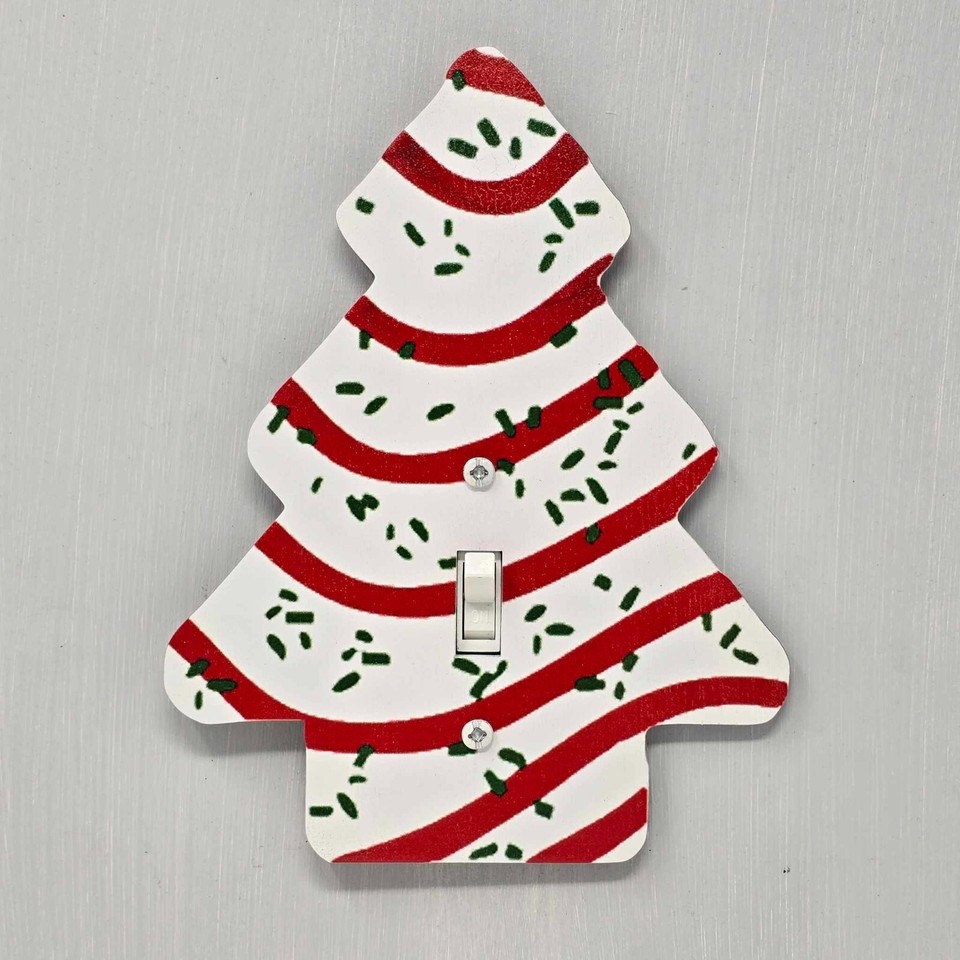 Little Debbie Christmas Tree Light Switch Cover Home Decor Gift Bedroom ...