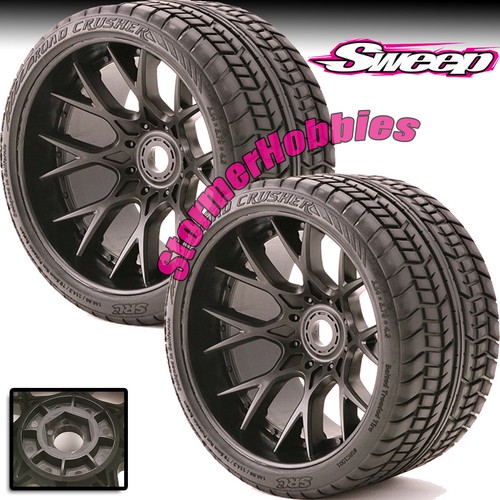 Sweep Racing SRC Monster Truck Road Crusher Belted Tire Black Wheel ...