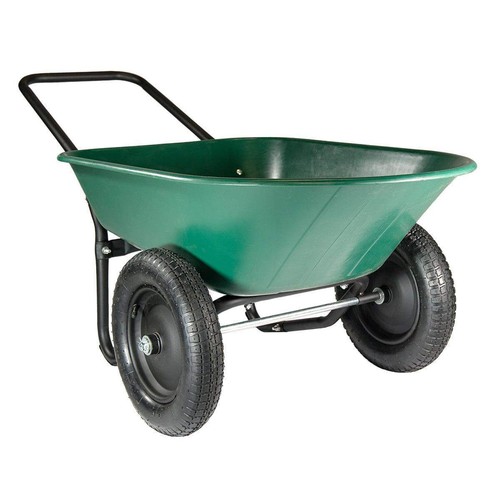 Garden Star 70007 2-Wheeled Wheelbarrow - Green for sale online | eBay