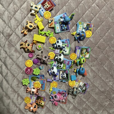 Littlest Pet Shop LPS Pet And Accessory Lot Gen 7 G7 Giraffe Baboon ...