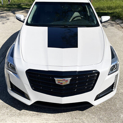 2014-2019 Cadillac CTS Blackout Delete Vinyl Decal Overlay Front Hood ...