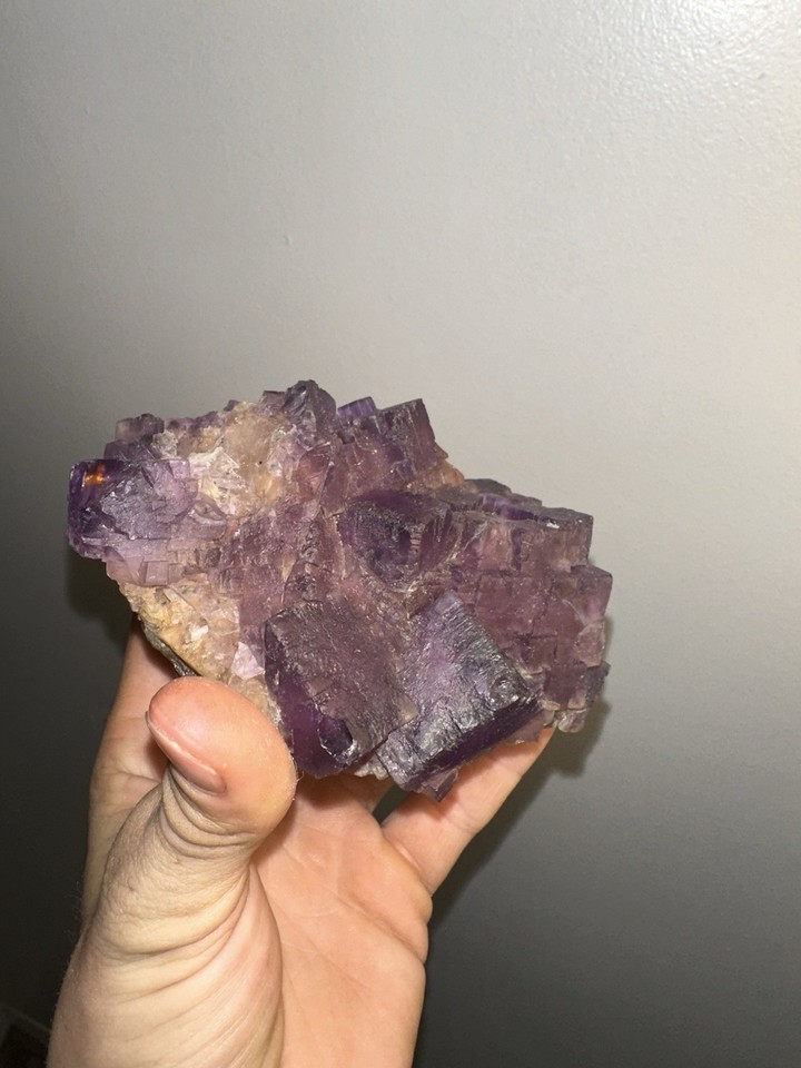Large Purple And Yellow Cubic Fluorite From Illinois! | eBay
